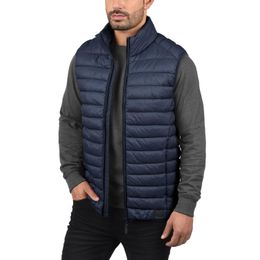 Blend Herren Steppweste "BHNille"navy, Gr. L, unifarben, 100% Nylon, Westen, Weste mit Stehkragen