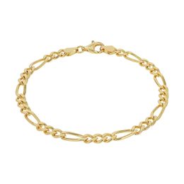 Armband Amor, gelbgoldfarben, Armb&auml;nder, Damen, 19cm, Silber 925 (Sterlingsilber), Armband