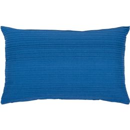 Dekokissen Pad "Lamonte", graublau, unifarben, B:60cm L:40cm, Baumwolle, Dekokissen_Sitzkissen_Kissenhüllen