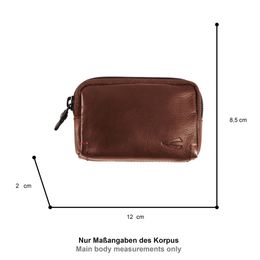 Camel Active Herren Schl&uuml;sseltasche "Salamanca", braun, Leder, clean, gepflegt, unifarben mit Farbeinsatz, Kleinlederwaren, aus hochwertigem