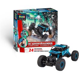 Revell Kinder Spielzeug-Adventskalender "RC Crawler, ferngesteuertes RC Auto zum Selberbauen"blau, Adventskalender