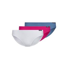 Skiny Kinder Slip "Slip 3er Pack", Gr. 140, blau, Obermaterial: 95% Baumwolle CO. 5% Elasthan EL., Unterhosen