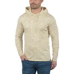 Blend Herren Kapuzenpullover "BHXing", beige, Gr. L, Feinstrick, 100% Baumwolle, Pullover, Strickpullover mit aufgerollten S&auml;umen