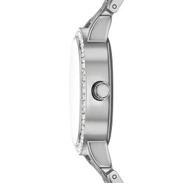 Skechers Damen Quarzuhr "SETS", silber, Armbanduhren, Armbanduhr, Damenuhr, Ideal auch als Geschenk, analog, Glassteine