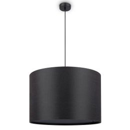 Paco Home Pendelleuchte "TOM", 1, Ø 38cm H: 25cm, schwarz, Esszimmer, Leuchten, mit kompatiblen Dimmer und Leuchtmittel