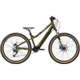 S'COOL S’COOL E-Bike "S'COOL e-troX race 26-9S Alivio - Olive/Beige", 36cm, 26 Zoll (66,04cm)olive, beige, schwarz, Elektrofahrräder