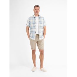 Chinoshorts Lerros "Lerros Chino-Bermuda mit Leinenanteil", Herren, Gr. 40, Normalgrößen, beige (light dune beige), 74% Baumwolle, 26% Leinen, Hosen Chinoshorts