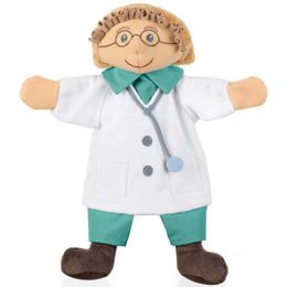 Sterntaler Kinder Handpuppe "Arzt", weiß, Polycotton, Softvelour, H:28cm, Puppen