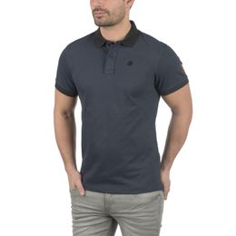 Blend Herren Poloshirt "BHRalf"india ink, Gr. S, unifarben, Web, 100% Baumwolle, Shirts, Polo mit farblich abgesetztem Kragen