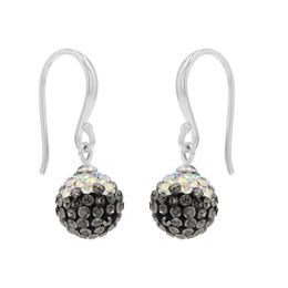 Amor Damen Paar Ohrstecker, Silber 925 (Sterlingsilber)silberfarben, wei&szlig;, grau, schwarz, wei&szlig;, grau, schwarz, Silber 925 (Sterlingsilber), Ohrringe,