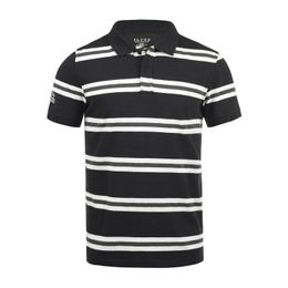 Blend Herren Poloshirt "BHPique"schwarz, Gr. S, gestreift, Web, 100% Baumwolle, Shirts, Klassisches Polo-Shirt mit Streifen