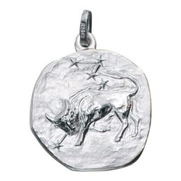 Sternzeichenanh&auml;nger Jobo "Anh&auml;nger Sternzeichen", silber 925, Schmuckanh&auml;nger, Damen, Stier, Silber 925 (Sterlingsilber), 925 Silber rund