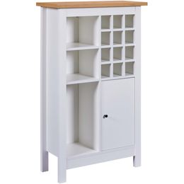 Highboard Inter Link "Highboard Julina", weiß, artisan eiche nachbildung, B:76,8cm H:124,4cm T:33cm, MDF, Spanplatte, Sideboards