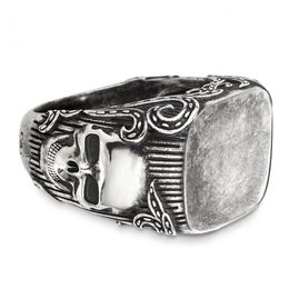 CAI CAÏ Damen Fingerring "925/- Sterling Silber matt-oxidiert Totenkopf", 064 (20,4), Silber 925 (Sterlingsilber)silbergrau, Silber 925 (Sterlingsilber),