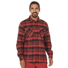 WHISTLER Herren Fleeceshirt "Flannel", rot, Gr. S, kariert, 100% Baumwolle, Shirts, aus atmungsaktivem Funktionsmaterial