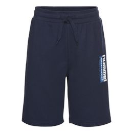 Hummel Jungen Shorts "hmlTUKAS SHORTS", schwarz, Gr. 128, Obermaterial: 97% Baumwolle, 3% Elasthan, Hosen, für Kinder