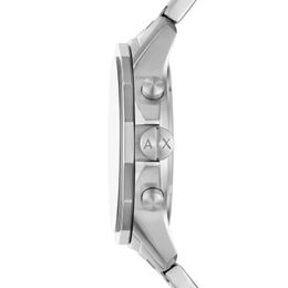 Armani Exchange Herren Chronographedelstahlfarben, blau, Armbanduhren, Quarzuhr, Armbanduhr, Herrenuhr, Edelstahlarmband