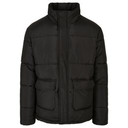 Urban Classics Herren Winterjacke "Urban Classics Herren Short Puffer Jacket"schwarz, Gr. XL, unifarben, 100% Polyester, Jacken