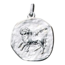 Sternzeichenanh&auml;nger Jobo "Anh&auml;nger Sternzeichen", silber 925, Schmuckanh&auml;nger, Damen, Widder, Silber 925 (Sterlingsilber), 925 Silber rund