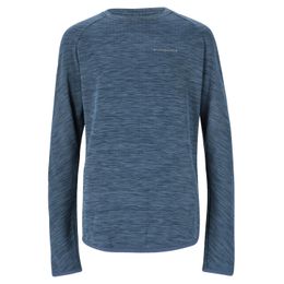 Funktionsshirt Endurance "Avan", Jungen, Gr. 128, blau (blau, grau), 93% Polyester, 7% Elasthan, unifarben, normal, Rundhals, Shirts Funktionsshirt, mit innovativer QUICK DRY-Technologie
