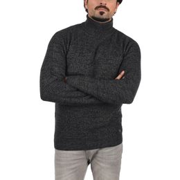 Blend Herren Rollkragenpullover "BHCarrizo"schwarz, Gr. XXL, meliert, Grobstrick, 100% Polyacryl, Pullover, Grobstrick Pullover mit Rollkragen