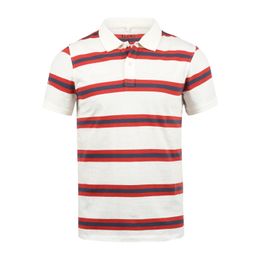 Blend Herren Poloshirt "BHPique", weiß, Gr. S, gestreift, Web, 100% Baumwolle, Shirts, Klassisches Polo-Shirt mit Streifen