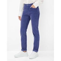 5-Pocket-Hose Brax "Style CAROLA", Damen, Gr. 44K22, Kurzgr&ouml;&szlig;en, lila, Web, 98% Baumwolle, 2% Elasthan, Hosen 5-Pocket-Hose
