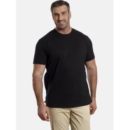 CHARLES COLBY Herren Rundhalsshirt "Doppelpack T-Shirt EARL BOON", schwarz, Gr. L, Obermaterial: 100% Baumwolle CO., Shirts, leger und schlicht