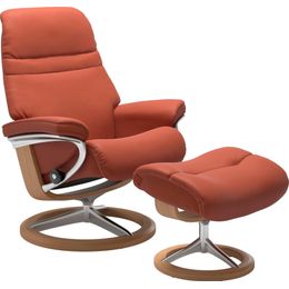 Relaxsessel stressless, B:79cm H:103cm T:73cm, rot, Leder BATICK: BATICK ist ein leicht korrigiertes, durchgefärbtes und genarbtes Möbelleder, bei