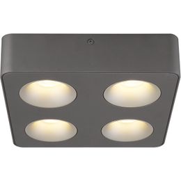 Globo LIGHTING LED Deckenstrahler "HANGARAU", 1 Stk.grau dunkel, Leuchten, Spot/grau/3000K/Flur/Wohnbereich/LxBxH: 1800x85x185mm