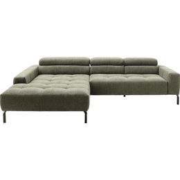 Ecksofa Home Affaire, B:293cm H:75cm T:226cmturtle, 100% Polyester, Wohnzimmer, Sofas, "Claya Move, L-Form, Kopf- & Rückenverstellung, Breite 293 cm"
