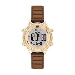 Skechers Herren Chronograph "ALISO"braun, Armbanduhren, Quarzuhr, Armbanduhr, Damenuhr, digital, Tag, Wochentag, Monat