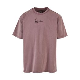 Karl Kani Damen Kurzarmshirt "Karl Kani Herren Small Signature Washed Tee"schwarz violet, Gr. XS, bedruckt, 100% Baumwolle, Shirts