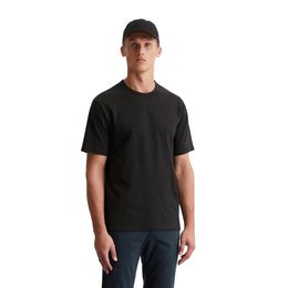 Marc O'Polo T-Shirt MARC O'POLO "aus hochwertiger Bio-Baumwolle", Herren, Gr. XS, schwarz, Obermaterial: 100% Baumwolle, unifarben, Basic, regular fit, Rundhals, normaler Saum, Shirts
