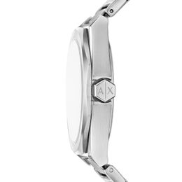 Armani Exchange Damen Multifunktionsuhredelstahlfarben, Armbanduhren, Quarzuhr, Armbanduhr, Damenuhr, Edelstahlarmband, analog, Tag