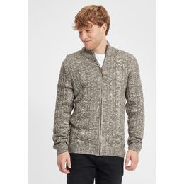 Blend Herren Strickjacke "BHZoltem", blau, Gr. S, meliert, Grobstrick, 100% Polyacryl, Strickjacken, Cardigan mit Stehkragen