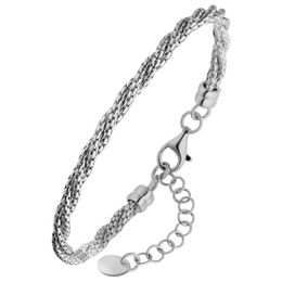 Armband Jobo "verschlungen", silber 925, Armbänder, Damen, 20cm, Silber 925 (Sterlingsilber), Armband, 925 Silber 20 cm