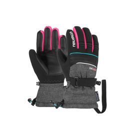 Skihandschuhe Reusch "Kondor R-TEX XT Junior", Mädchen, Gr. 4, schwarz (schwarz, pink), 87% Polyester, 11% Polyurethan, 2% Elasthan, mehrfarbig, Handschuhe, mit atmungsaktiver Insert-Membran