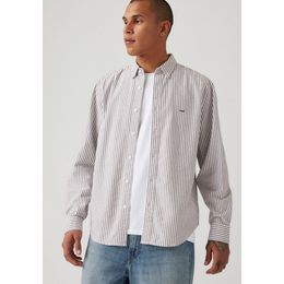 Levi's LEVI'S Herren Langarmhemd "AUTHENTIC BUTTON DOWN"waylon stripe delici, Gr. XL, gestreift, Web, Obermaterial: 100% Baumwolle, Hemden, mit Ton-in-Ton
