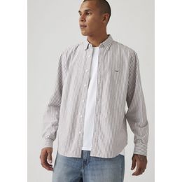Levi's Langarmhemd LEVI'S "AUTHENTIC BUTTON DOWN", Herren, Gr. L, N-Gr, waylon stripe delici, Web, Obermaterial: 100% Baumwolle, gestreift, Hemden, mit Ton-in-Ton Logostickerei auf der Brust