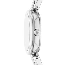 Emporio Armani Damen Quarzuhredelstahlfarben, Armbanduhren, Armbanduhr, Damenuhr, Edelstahlarmband, analog