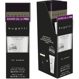 Bugatti Damen Eau de Parfum "Bugatti Eleganza Intensa EdP 60 ml + (gratis) Duschgel 50 ml Bundle", 110mlrosa, Parfüms, Blumig-orientalischer Duft mit