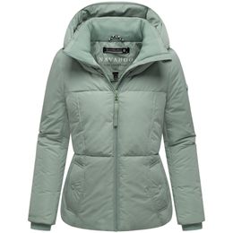 Winterjacke Navahoo "Fl&uuml;sterfee 14", Damen, Gr. M (38), rauchmint, Obermaterial: 100% Polyester; Innenfutter: 100% Polyester; Wattierung: 100% Polyester; &Auml;rmelfutter: 100% Polyester, gerade h&uuml;ftlang, hoch geschlossener Ausschnitt, &Auml;rmel ohne &Auml;rmelschlitz Rippstrickb&uuml;ndchen, Jacken Winterjacke, Winter Steppjacke mit Kapuze