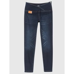 Bequeme Jeans Casual Looks, Damen, Gr. 195, Extrakurzgrößen, blau (dunkelblau), 81% Baumwolle, 17% Polyester, 2% Elasthan, unifarben, lang, Jeans