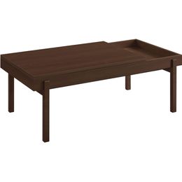 Couchtisch OTTO HOME, B:120cm H:45cm T:60cmbraun, braun, Wohnzimmer, Tische, "Norwin", Melaminoberfläche und robustes Gestell aus Eschenholz