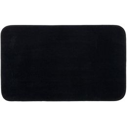 G&ouml;zze Badematte G&Ouml;ZZE, H:18mm, schwarz, Polyester, Badematten, "Rio Premium", Badteppich, Uni Farben, waschbar, rechteckig & rund erh&auml;ltlich
