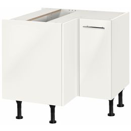 Eckunterschrank Optifit, B:90cm H:87cm T:58,4cm, wei&szlig;, K&uuml;che, Schr&auml;nke, "Bern"