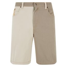 Karl Kani Herren Shorts "Karl Kani Herren KM221-054-1 KK OG washed Block Shorts"military gr&uuml;n, light sand, sand, Gr. S, 100% Baumwolle, Hosen