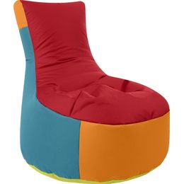 Sitzsack SITTING POINT, B:65cm H:90cm T:95cm, grün, Polyester, Polystyrol, Kinderzimmer, Sitzsäcke, "Harlekin Swing"