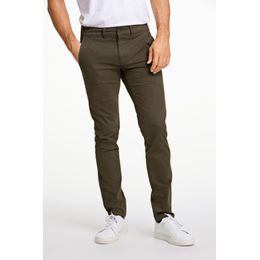 Chinohose LINDBERGH, Herren, Gr. 30, L&auml;nge 32, gr&uuml;n (army), Stoff, Obermaterial: 57% Baumwolle, 39% Polyester, 4% Elasthan, slim fit normal, Hosen Chinohose, mit Stretch